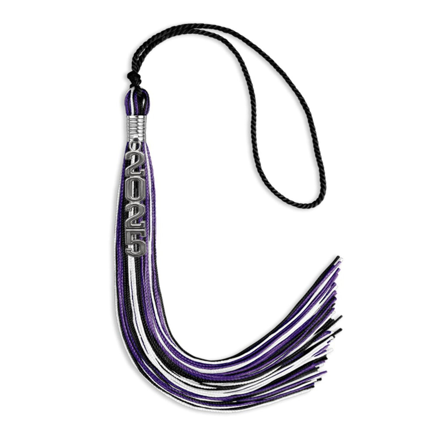 Endea Graduation Black/Purple/White Mixed Color Graduation Tassel with ...