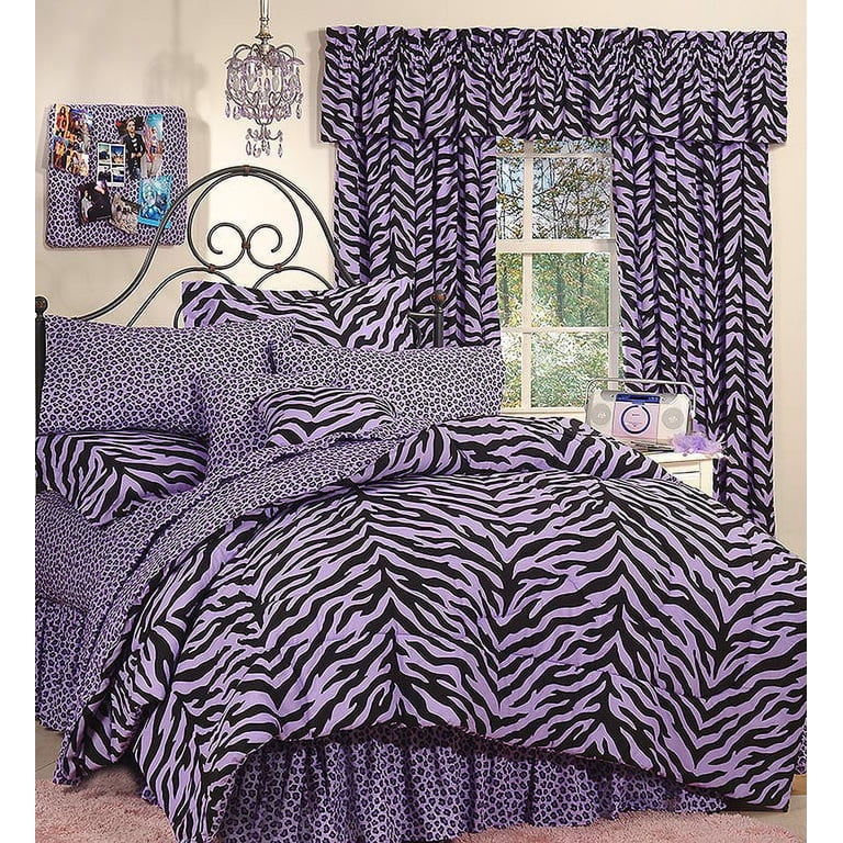 Purple Zebra Print