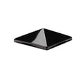 Black Pyramid Metal Point Post Cap – Decorative Full Metal Fence or ...