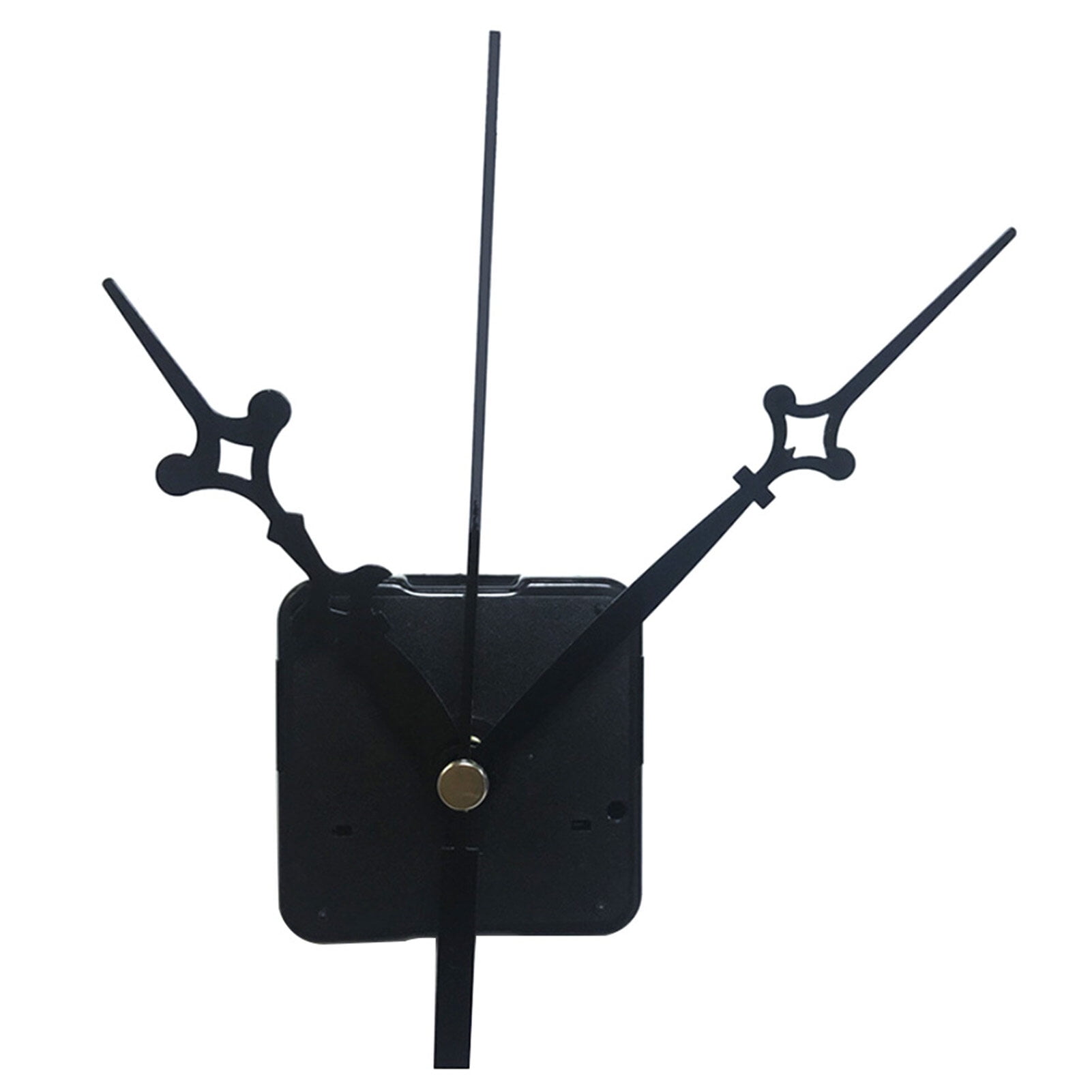 Black Quartz Hand Clock Movement Motor Mechanism Hands & Fittings DIY ...