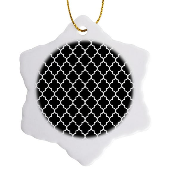 3drose, Black Quatrefoil Pattern - Stylish Moroccan Tile Style - Modern ...