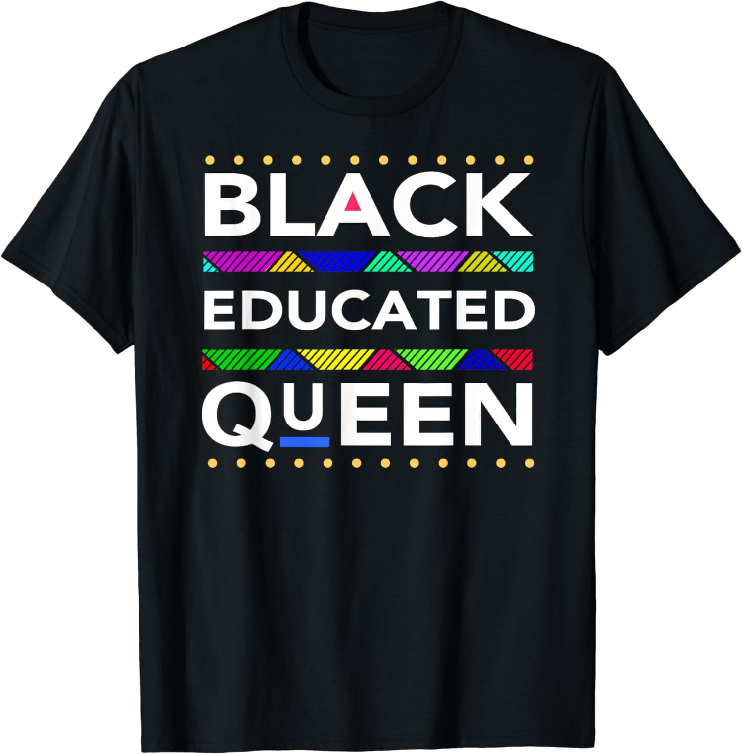 Black Queen African American Black & Educated Queen T-Shirt - Walmart.com