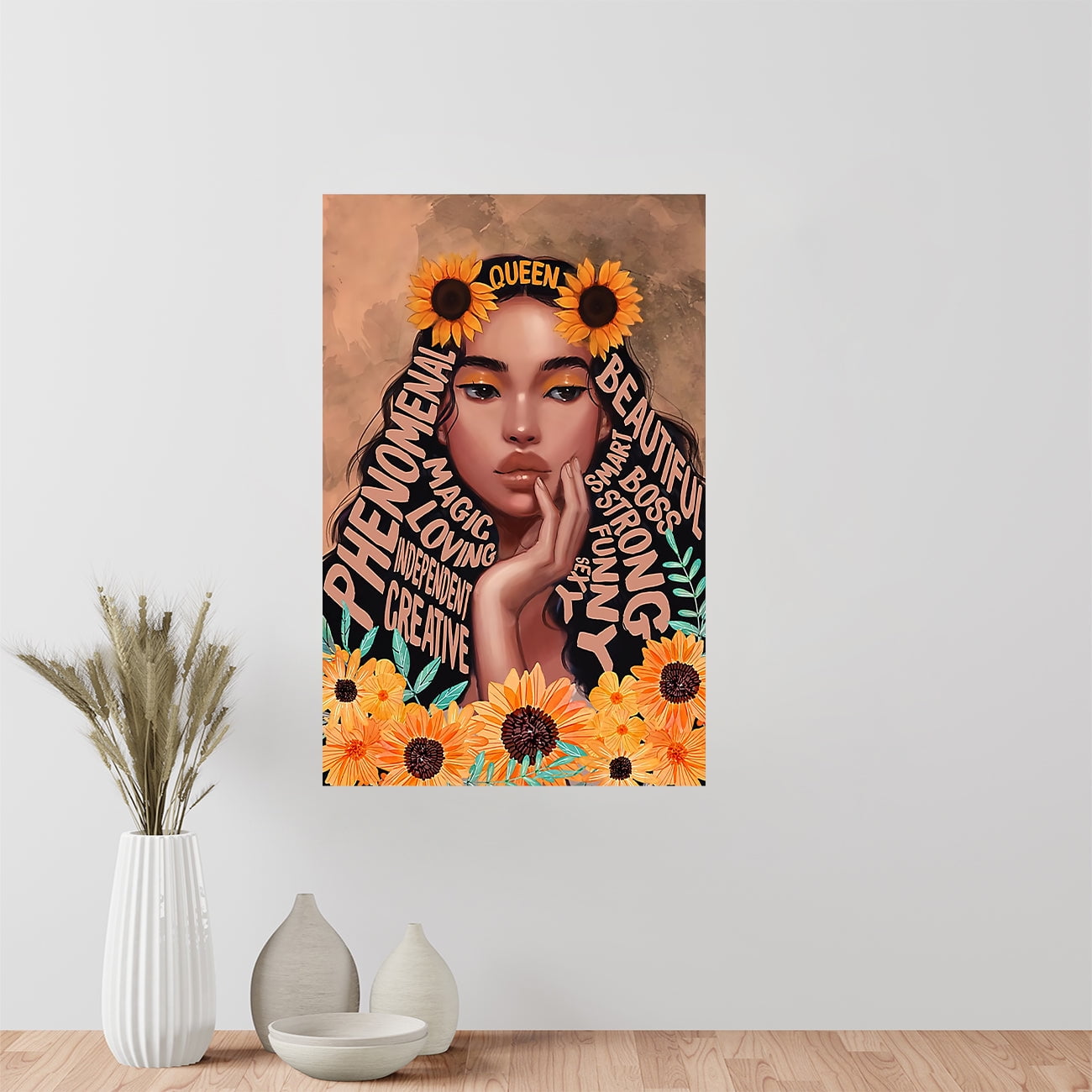 Black Queen African Woman Poster Black Queen African American Black ...