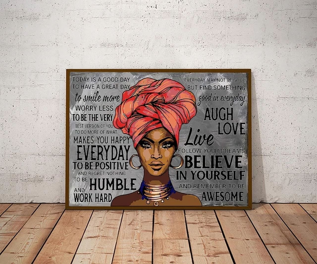 Black Queen Vintage Poster, Pretty Girl Humble Poster Prints Art NO ...