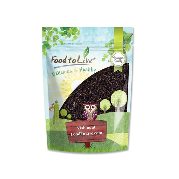 Food to Live Black Quinoa Seeds, 3 Pounds — Raw, Sproutable, Kosher ...