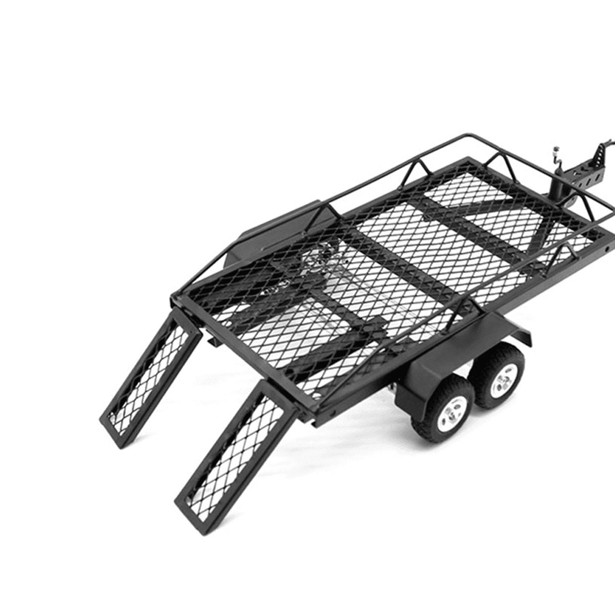 Black RC Car Metal Hitch Mount Trailer Upgrade Parts Accessories for 1/ ...