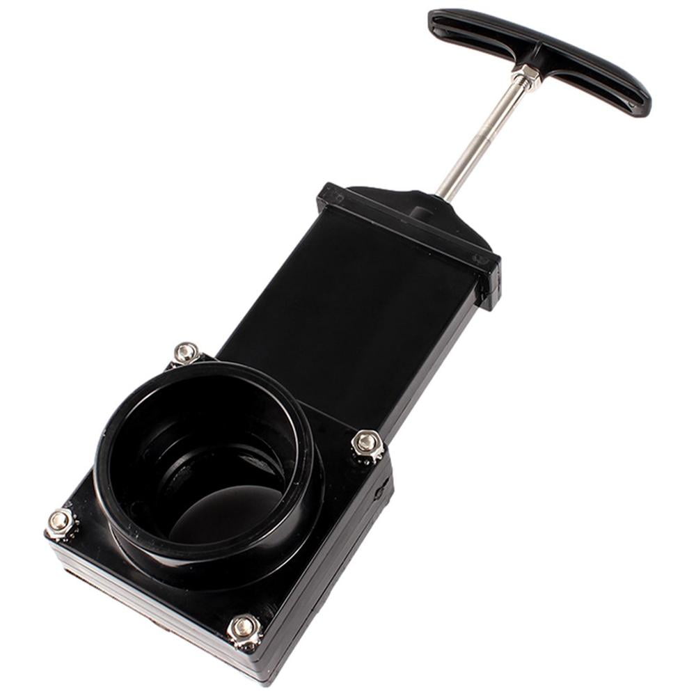 Black-RV Sewer Valve with Handle, Sewage Watch Replacement Parts ...