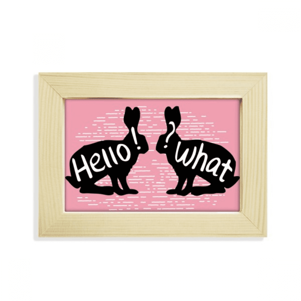 Black Rabbits Animal Outline Natural Desktop Decorate Photo Frame ...