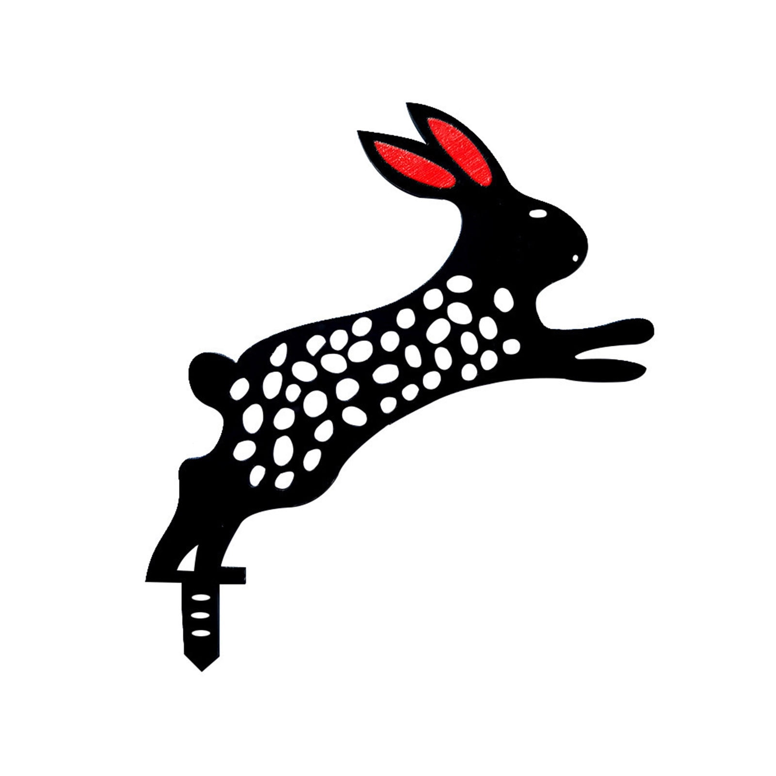 Black Rabbits of Different Shapes Easter Yard Signs,Hollow Bunny Easter ...