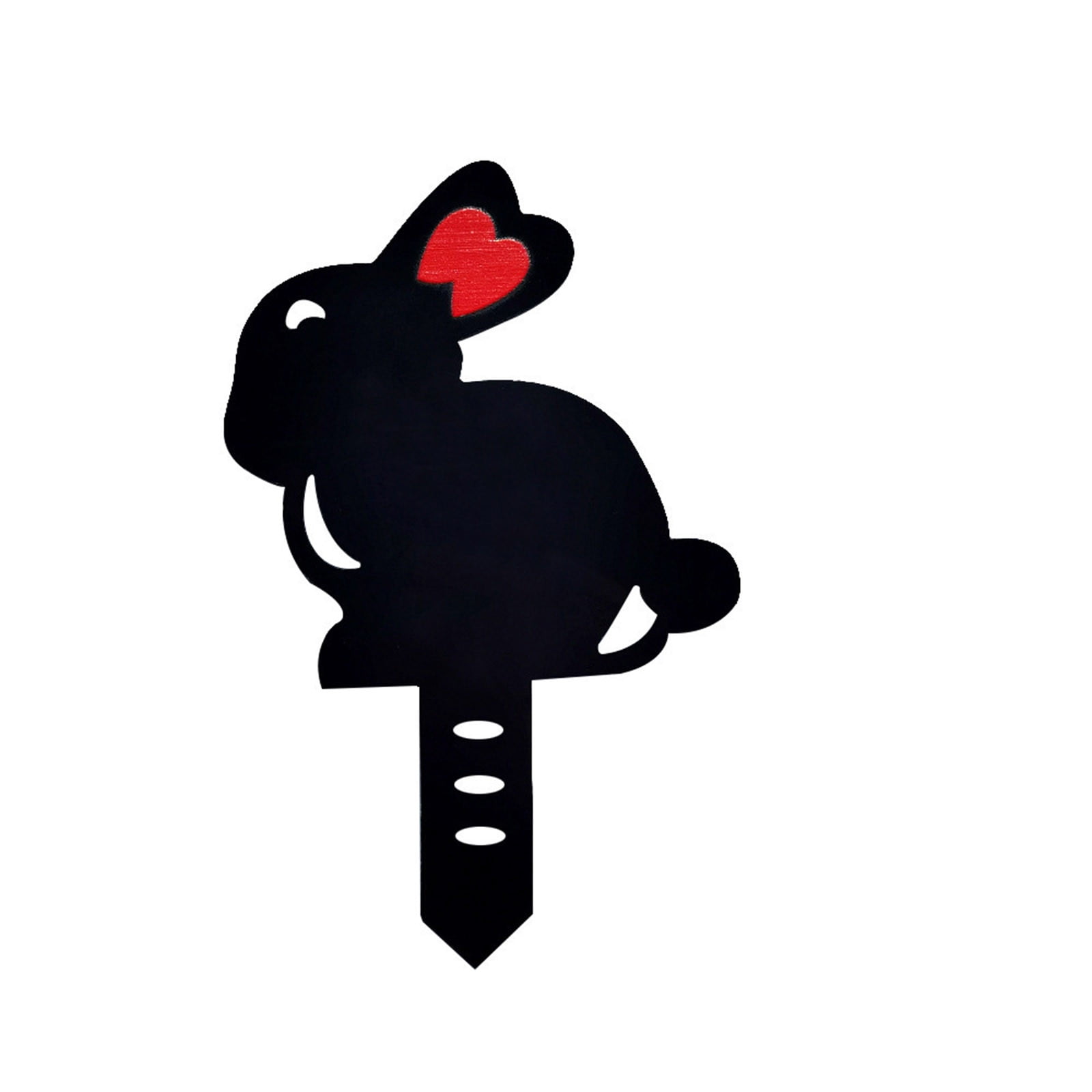 Black Rabbits of Different Shapes Easter Yard Signs,Hollow Bunny Easter ...