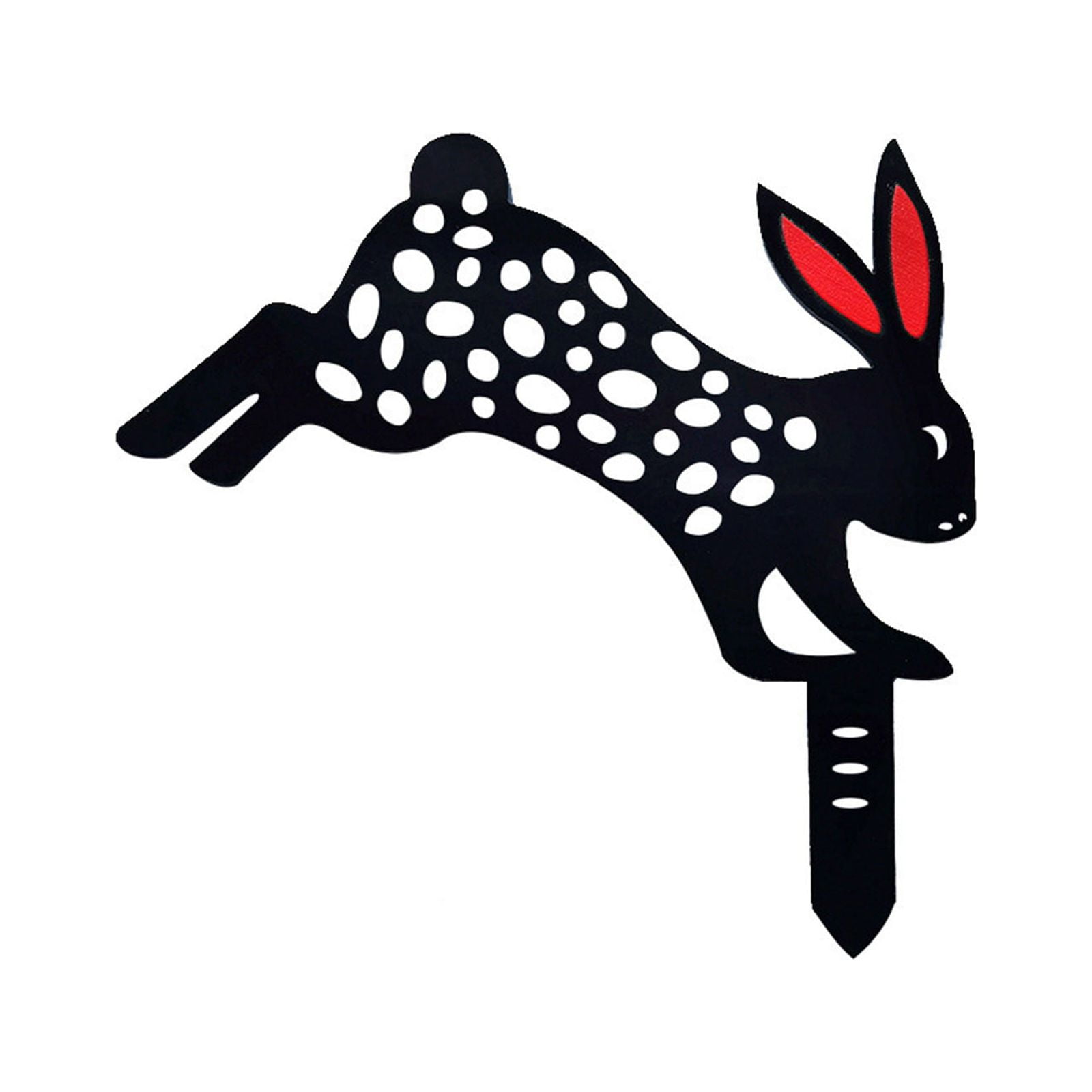Black Rabbits of Different Shapes Easter Yard Signs,Hollow Bunny Easter ...
