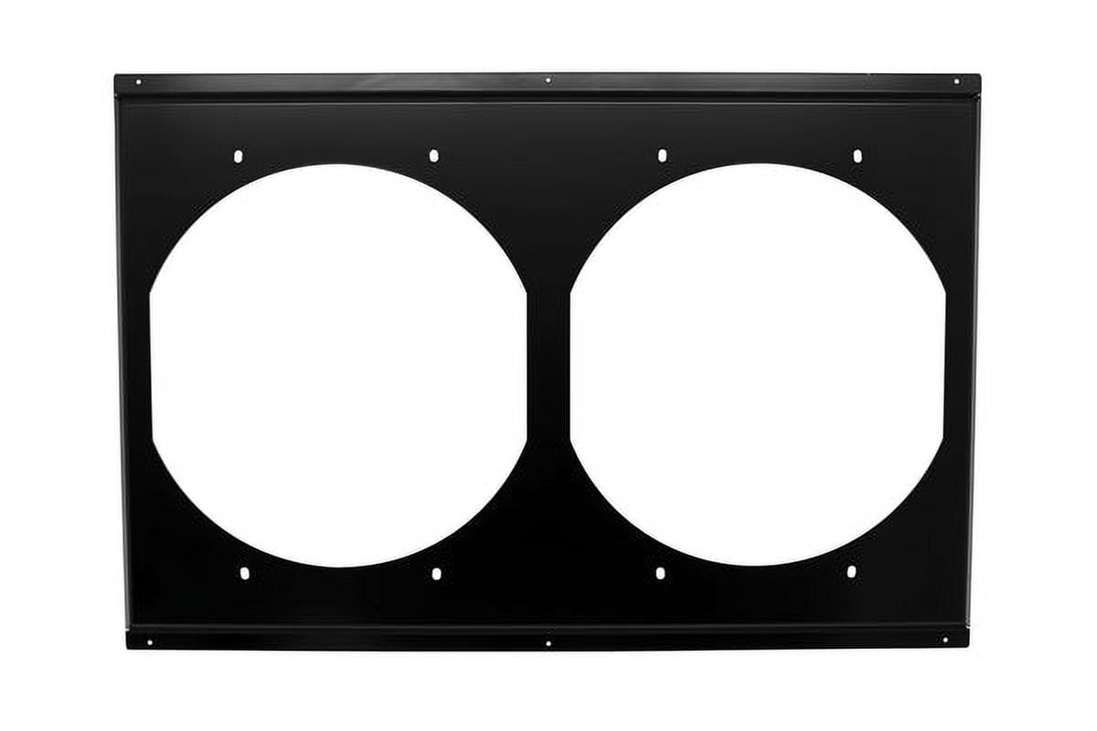 Black Radiator Fan Shroud 18.5" x 27.5" Fits 2x 12" Fans For 34" x 19 ...