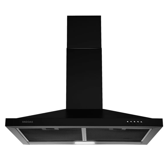 Black Range Hood 30 Inch,Hood Vents for Kitchen with ,Vent Hoods 30 ...