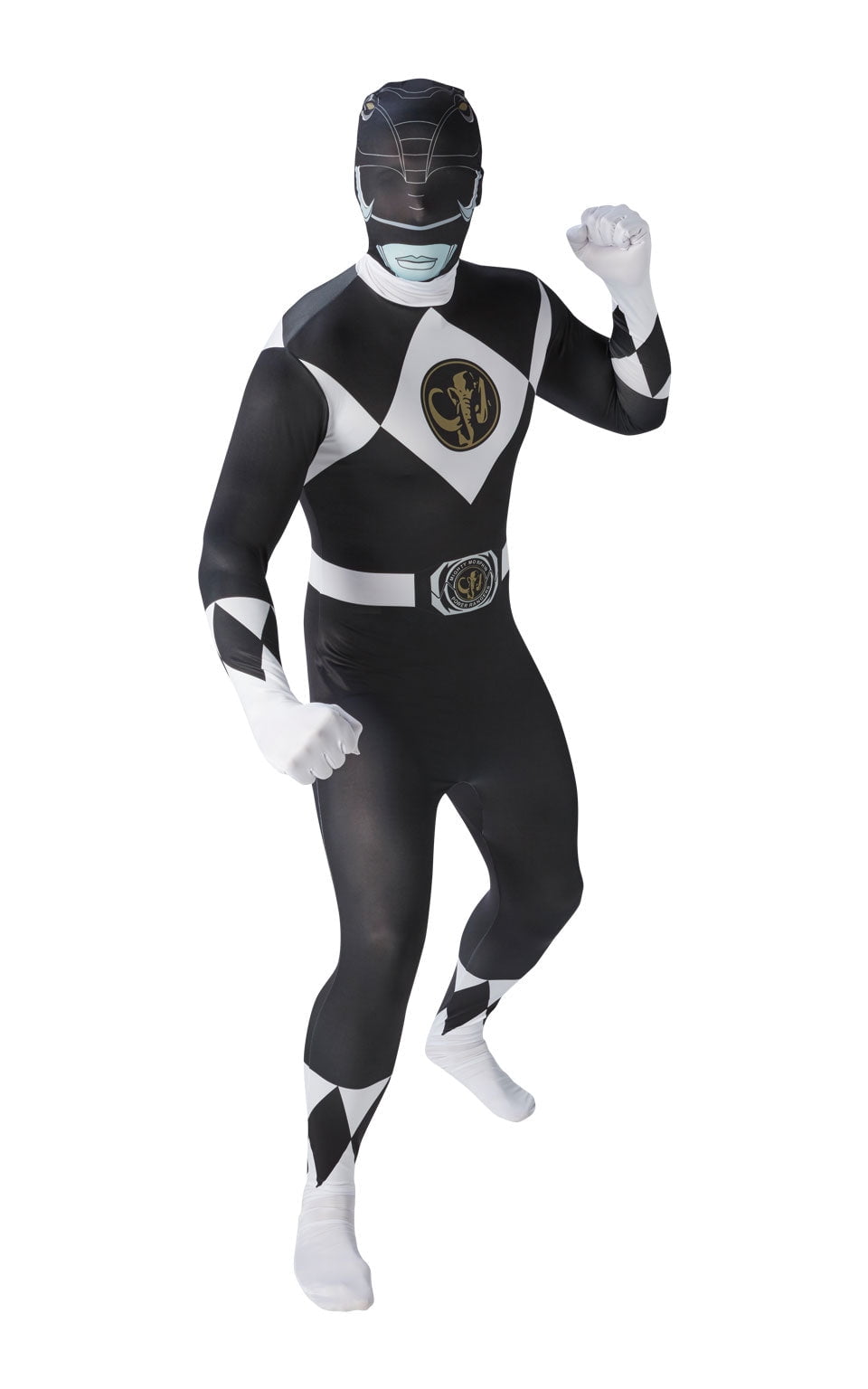 Black Ranger 2nd Skin Mens Power Rangers Costume - Walmart.com