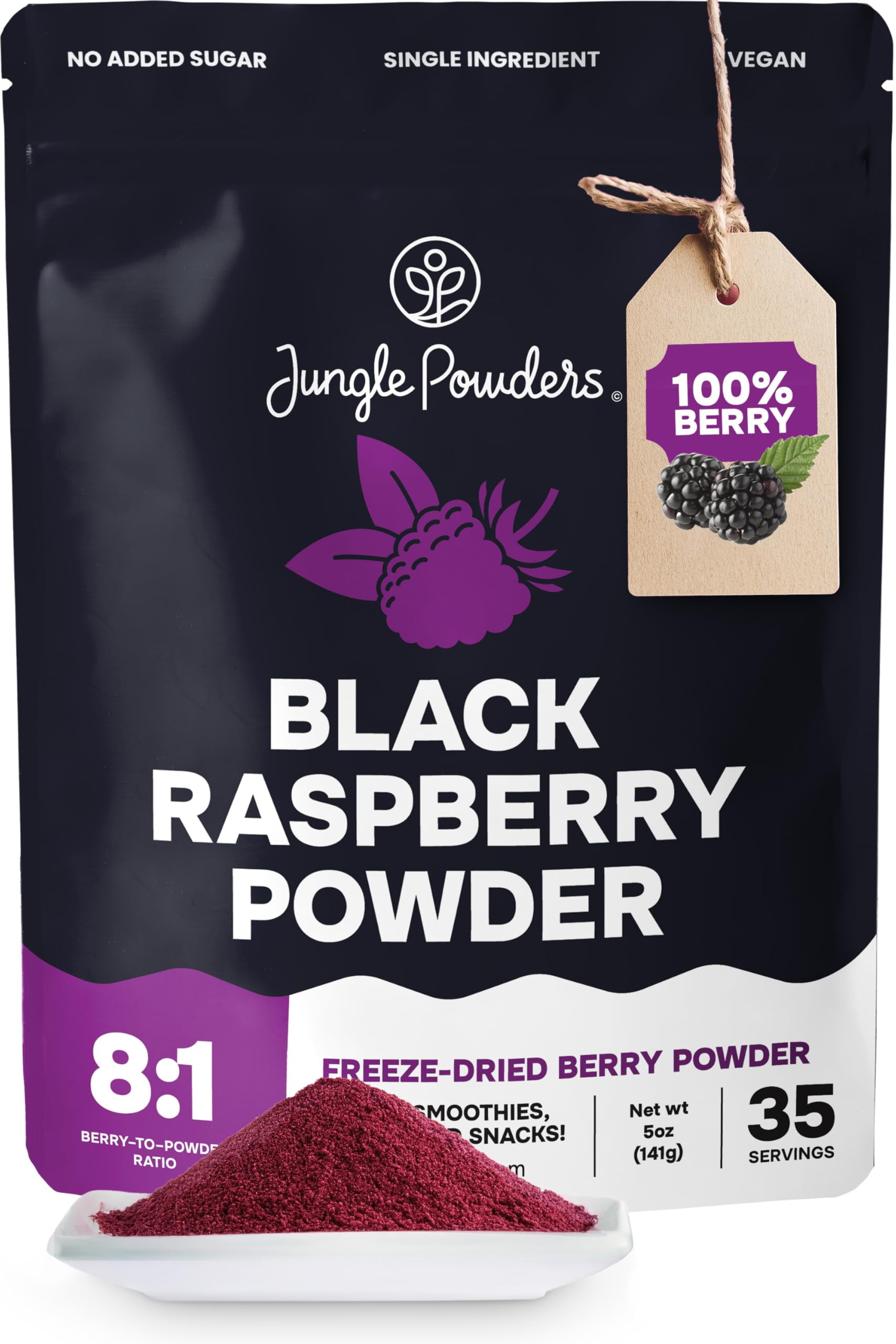 Black Raspberry Powder 5 OKA4 Ounce Bag - 3rd Party Freeze Dried ...