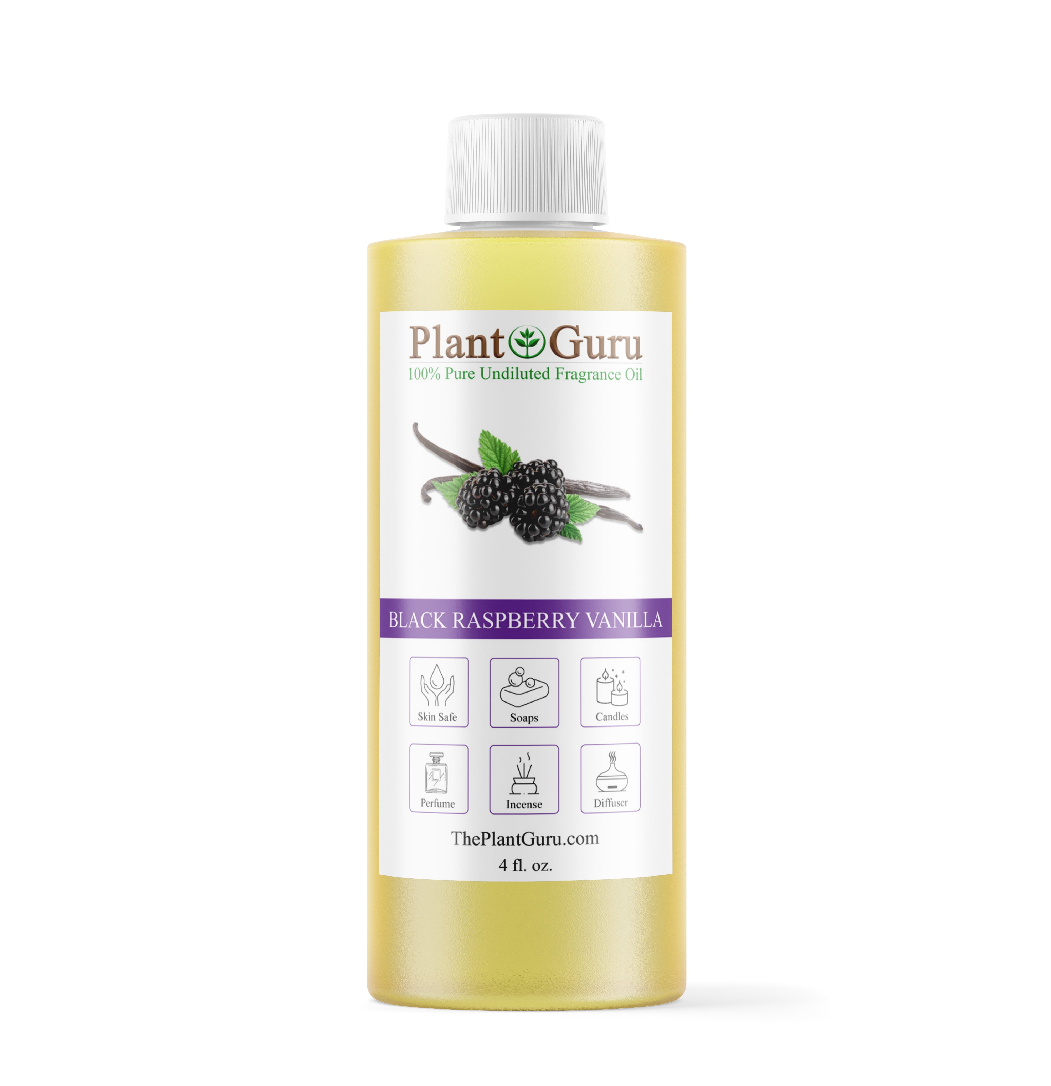 Plant Guru, Fragrance Oil, 4 fl. oz., Black Raspberry Vanilla - Walmart.com
