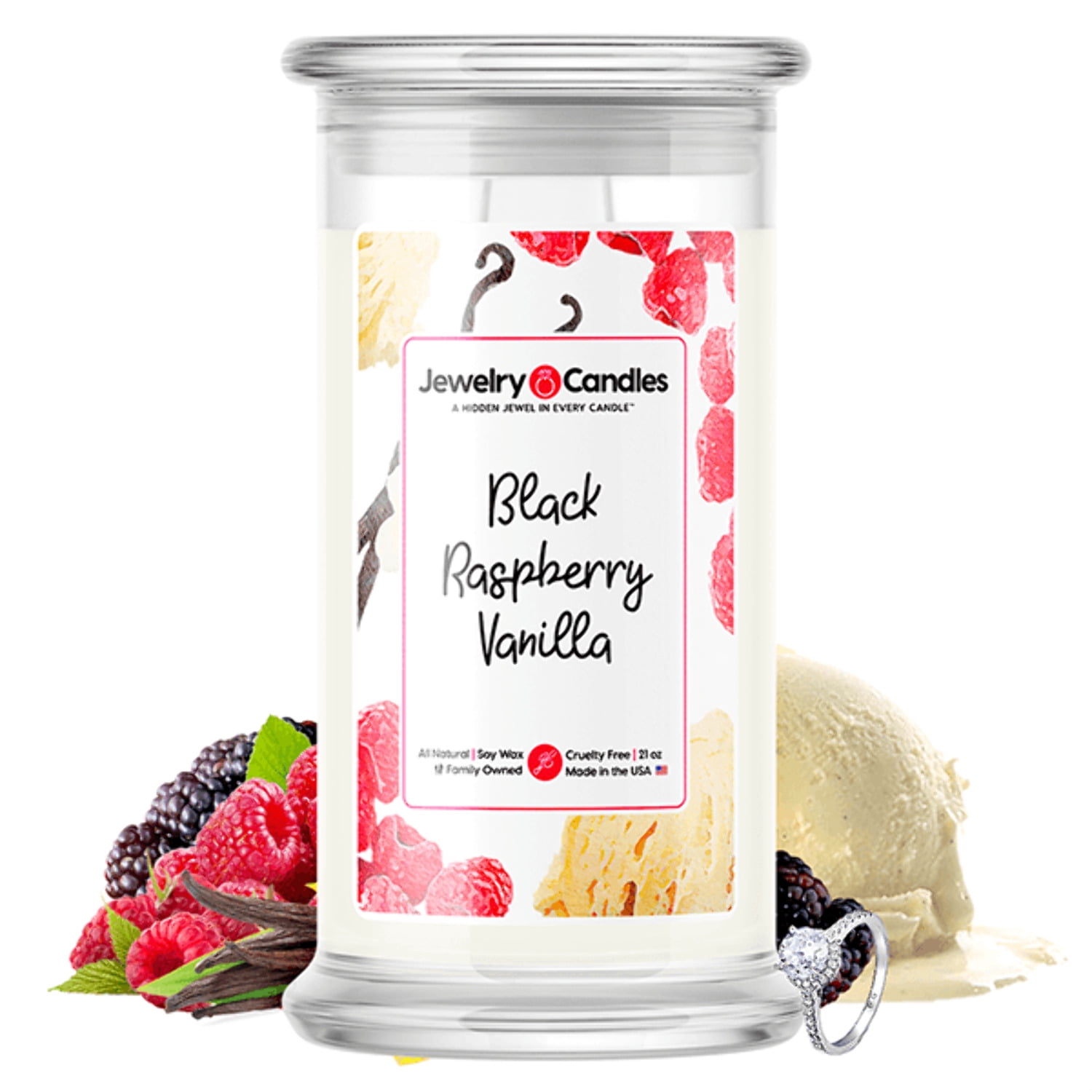Black Raspberry Vanilla Jewelry Candle, 21 oz - Walmart.com