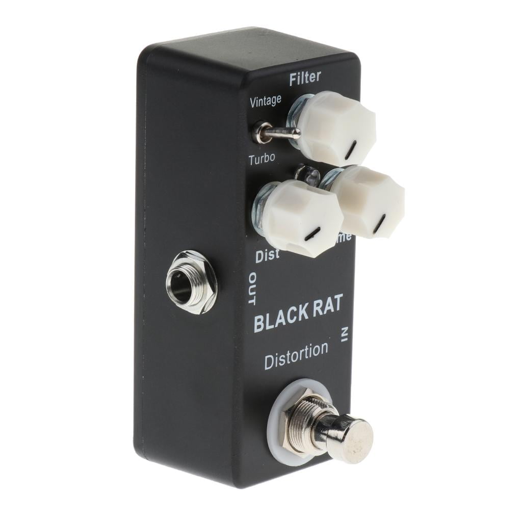 Black Rat Mini Size Distortion Guitar Effect Pedal with LED Indicator ...