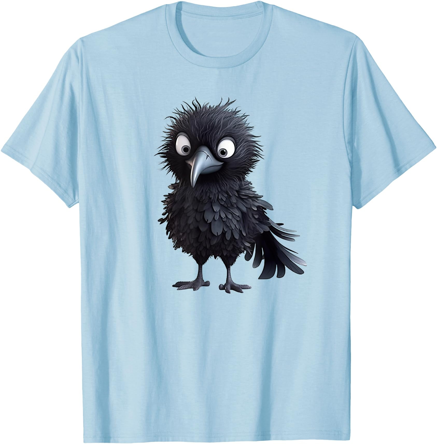 Black Raven Bird Graphic Cute Crow Softstyle Unisex T-Shirt - Walmart.com