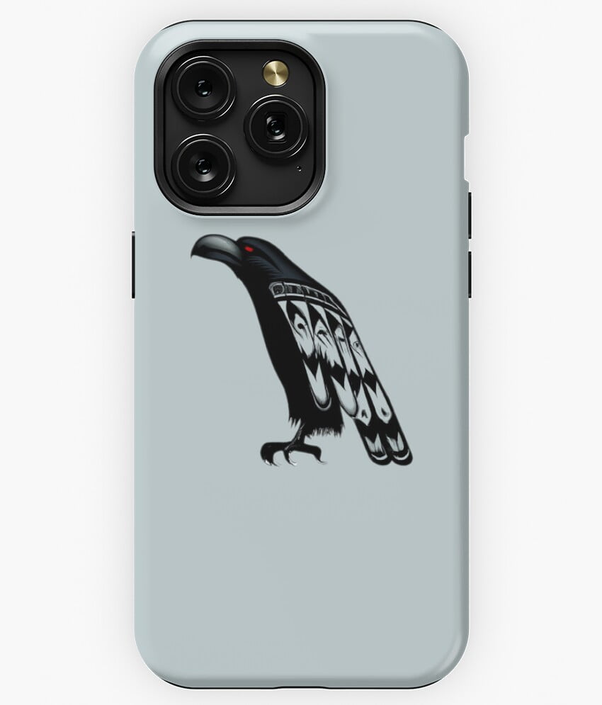 Black Raven Pacific Northwest Art Crow Graphic A13219 Phone Case for ...