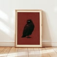 Black Raven Poster Gothic Bird Print Dark Paper Wall Art - Walmart.com