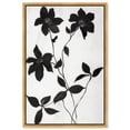 Black Raven flower Canvas Print Minimalist Wall Art by Art Remedy, Gold ...