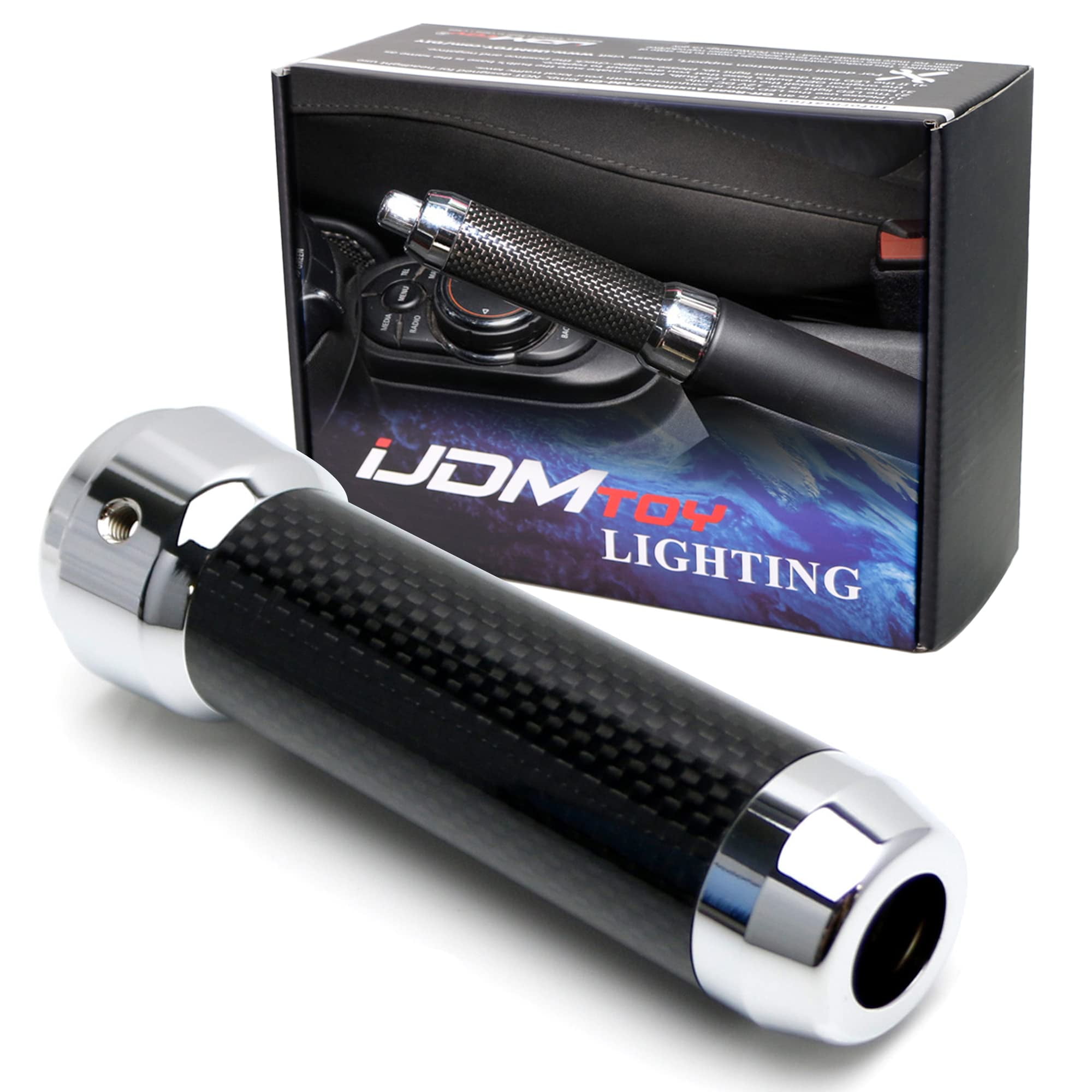 Black Real Carbon Alloy Metal Handbrake Handle Grip For Gen3 MINI ...