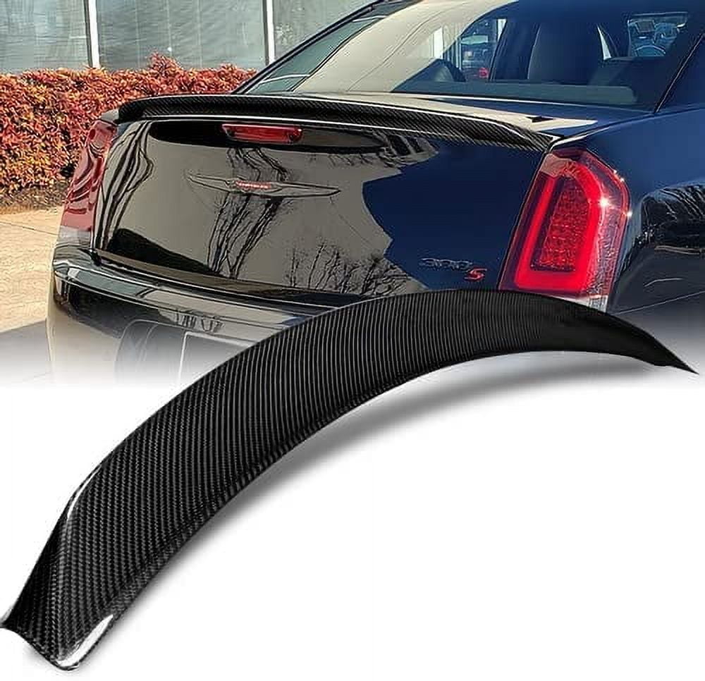 Black Real Carbon Fiber OE-Style Rear Trunk Lid Spoiler Wing Compatible ...