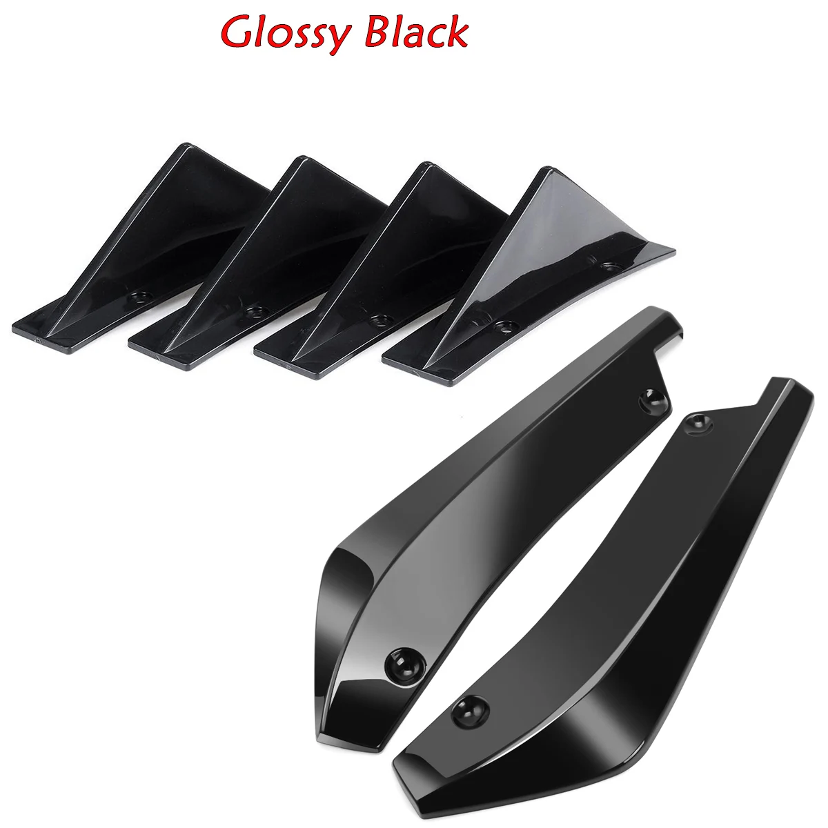 Black-Rear Bumper Splitter Cover for Dodge Challenger Charger SRT ...