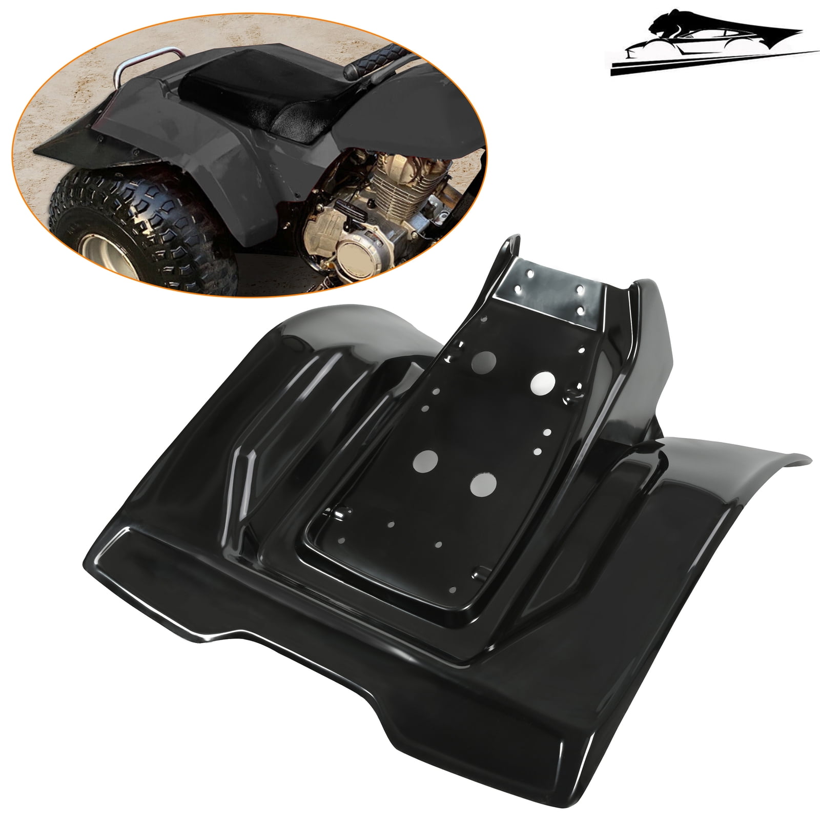 Black Rear Fender Guard ABS For Honda ATC200X ATC 200X 1983-1985 3 ...