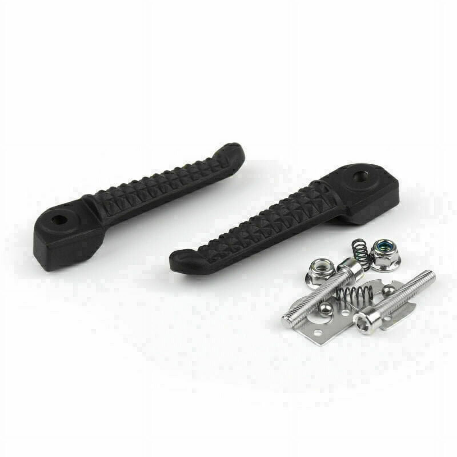 Black Rear Footrests Foot Pegs Aluminum Passenger For Yamaha R1 R6 98 ...