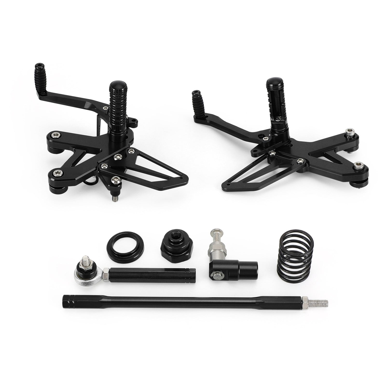 Black Rear Sets Foot Pegs For Kawasaki Ninja ZX-25R 2020-2021 - Walmart.com