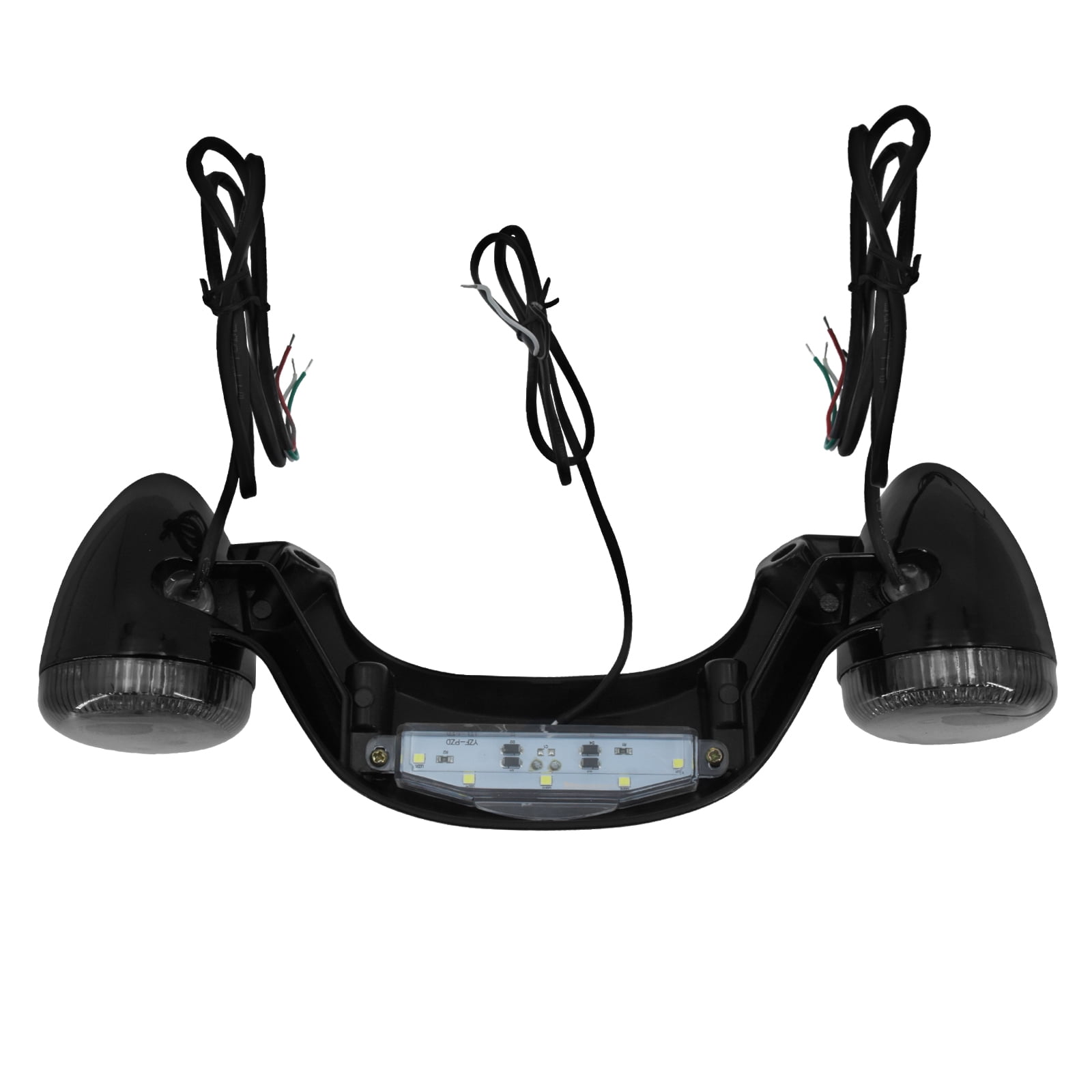 Black Rear Turn Signal Brake LED Light Bar For Harley Road Street Glide ...
