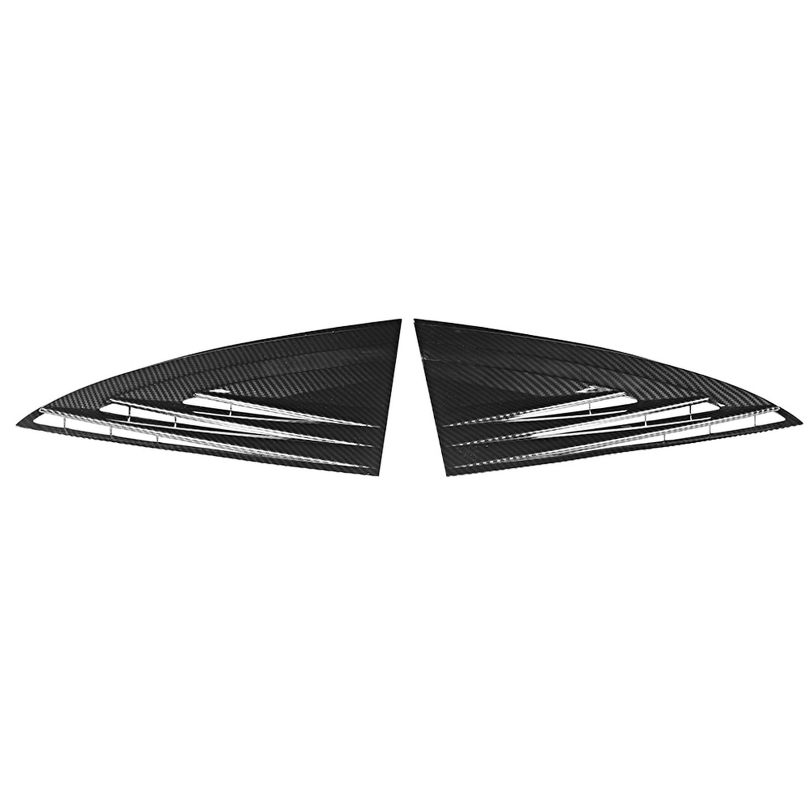Black Rear Window Louver Shutter Cover Trim for Tesla Model 3 2018-2019 ...