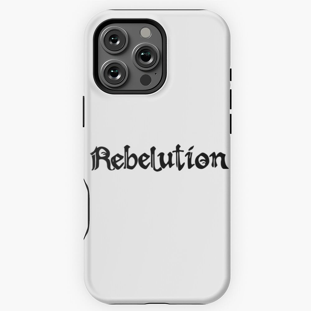 Black Rebel Minimalist Graphic Phone Case for iPhone 16 15 14 13 12 11 ...