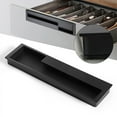 Black Recessed Invisible Sliding Door Push/Pull Flush Door Handle ...