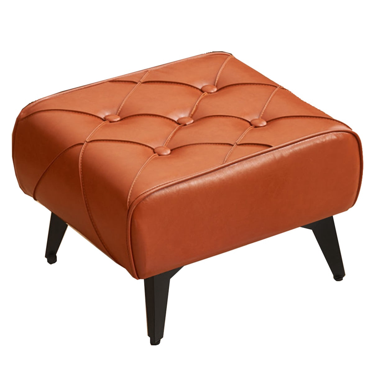 Black Rectangle Small Ottoman Foot Rest For Couch Ottoman Bench ...
