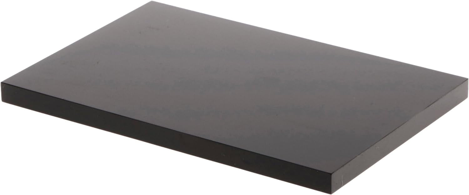 Black Rectangular Display Base, 6" W x 4" D x 0.375" H, Pack of 3 ...