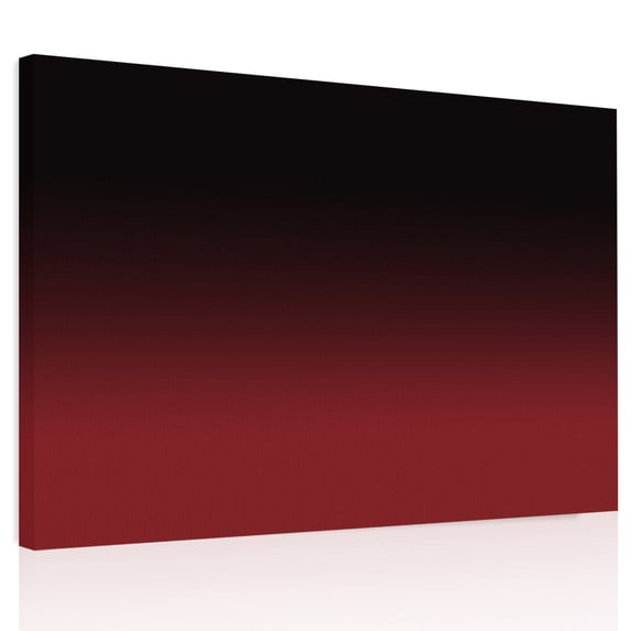 Black Red Canvas Print Wall Art, Gradient Wall Decor Modern Artwork ...