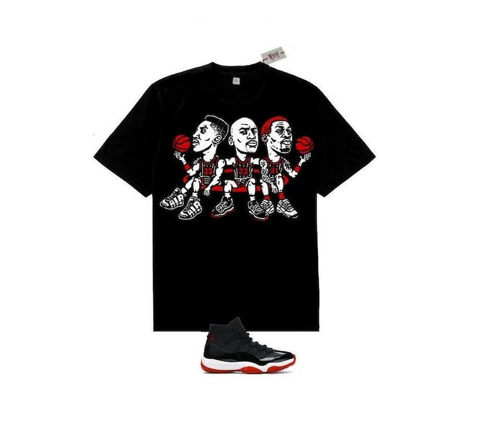 Black Red Dynasty shirt outfit air Jordan 4 Bred - Walmart.com