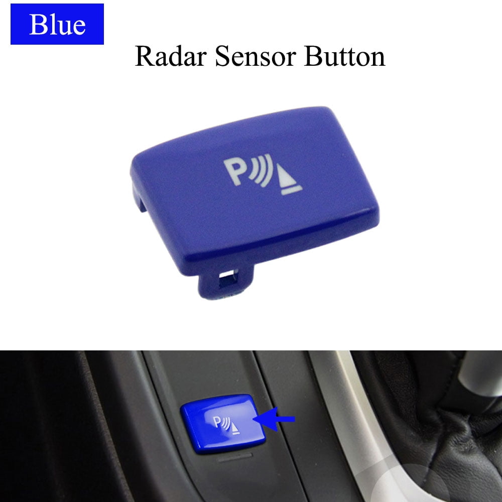 Black Red ESP Antislip Switch Sport ECO Button Radar Sensor Keys Cap ...