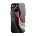 Black Red Fluid Wave Minimal Flow Abstract Pattern Case with iPhone 17 ...