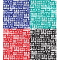 Black, Red, Green & Blue Dad Text Pattern Edible Image Cake Border ...