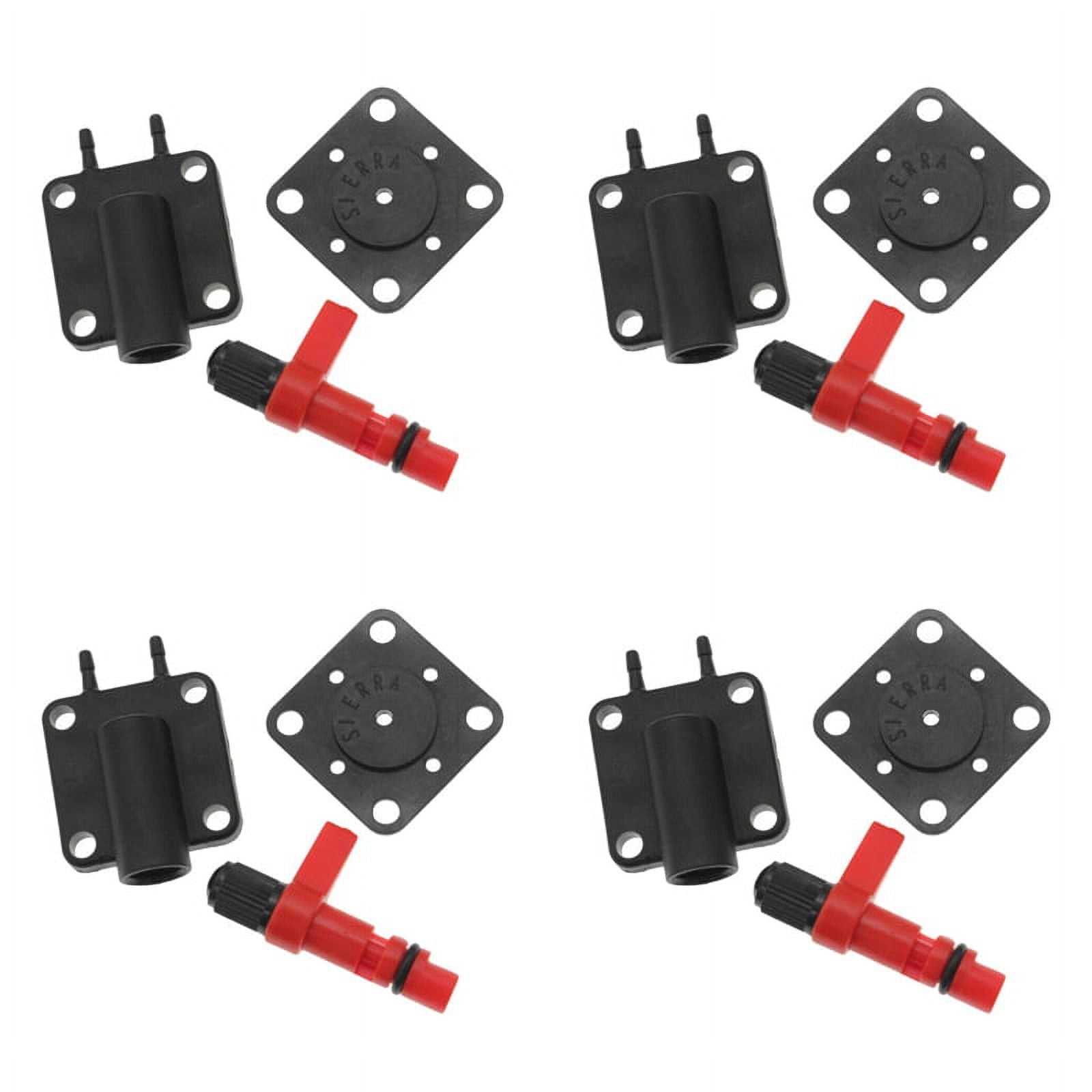 Black Red-Maintenance Solenoid Valve for Johnson Evinrude, 4 Pieces ...