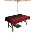 Black Red Ombre Table Cloth Rectangle Outdoor Tablecloth, Modern ...