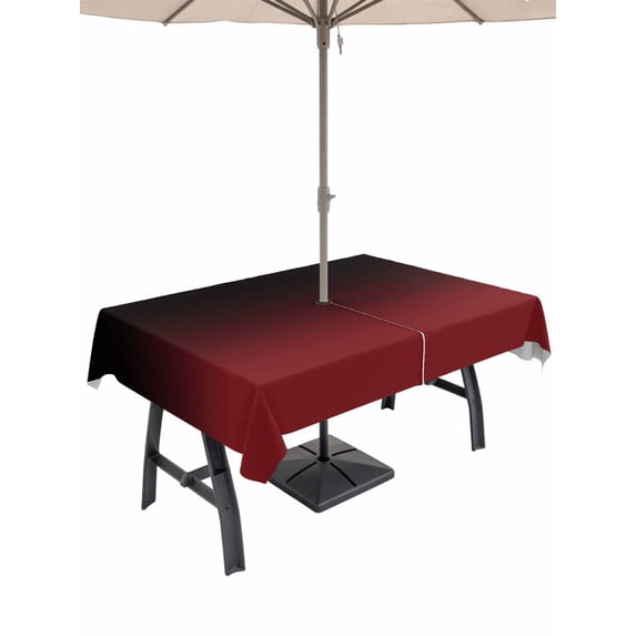 Black Red Ombre Table Cloth Rectangle Outdoor Tablecloth, Modern ...