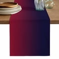 Black Red Ombre Table Runner, Modern Abstract Art Aesthetics Washable ...