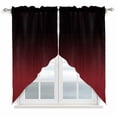 Black Red Swag Valances for Windows 63 inches Long, Gradient Swag ...