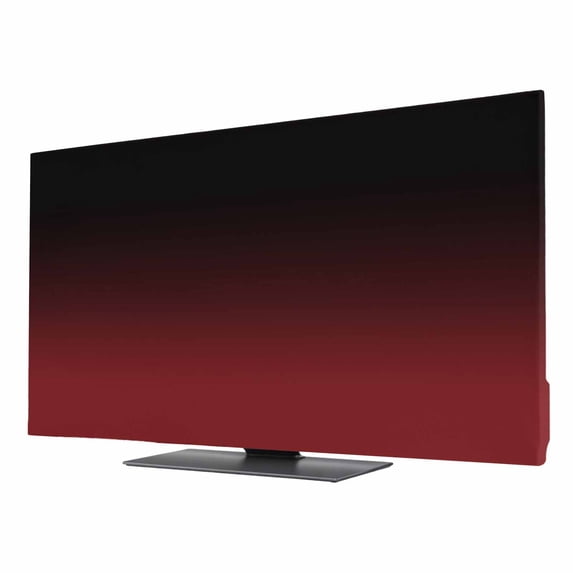 Black Red TV Dust Cover 75 Inch, Gradient Computer Monitor Cover ...