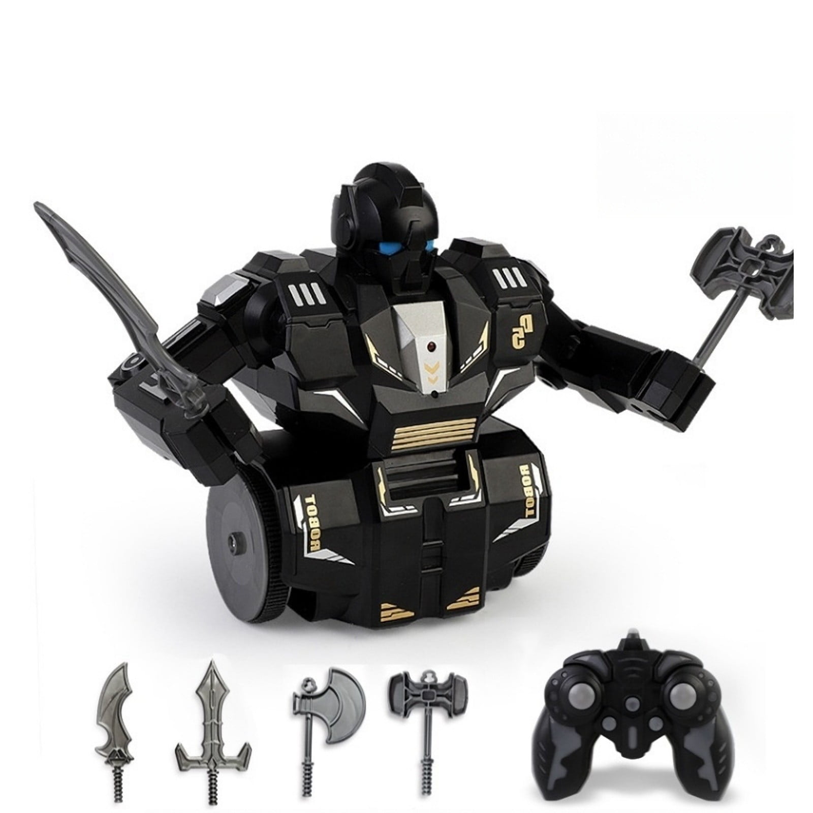 Black Remote Control Boxing Robot Toy, Spinning Action 2.4G Technology ...